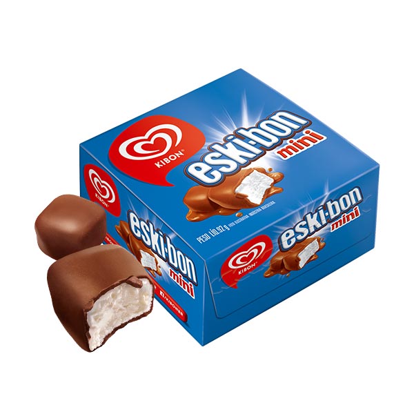 Mini Sorvete Baunilha Cobertura Chocolate Kibon Eski-bon Caixa 92g - Farmácias São João
