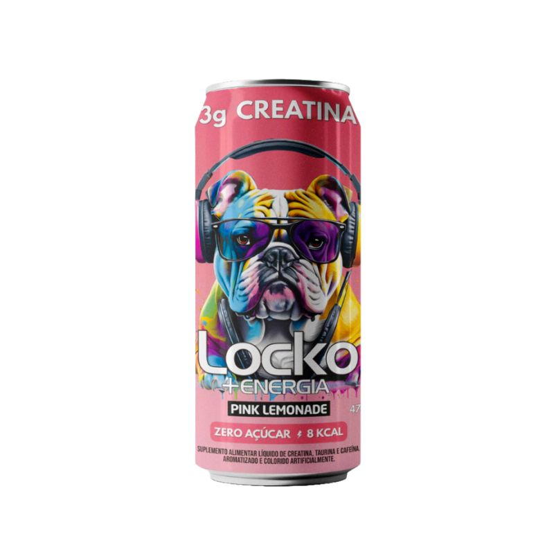Energético Power Drink Locko Pink Lemonade 473ml - Farmácias São João
