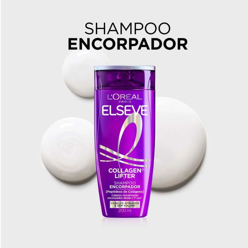 Shampoo Elseve Collagen Lifter 200ml - Farmácias São João