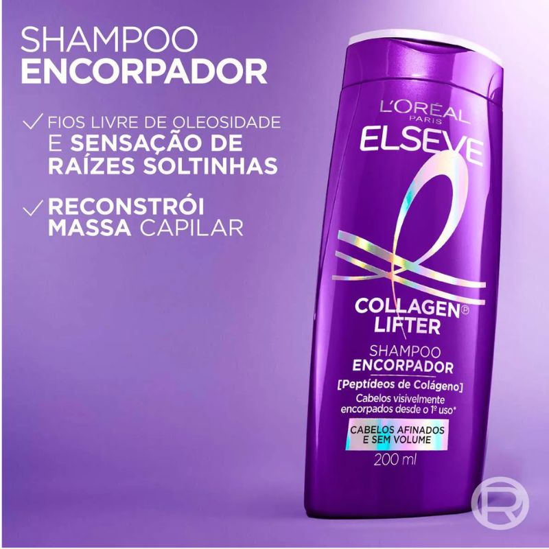 Shampoo Elseve Collagen Lifter 200ml - Farmácias São João
