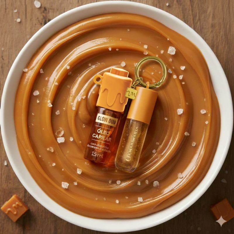 Kit OX Mari Maria Glow Duo Óleo Capilar 15ml + Gloss Labial 4ml ...