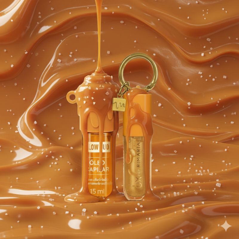 Kit OX Mari Maria Glow Duo Óleo Capilar 15ml + Gloss Labial 4ml ...