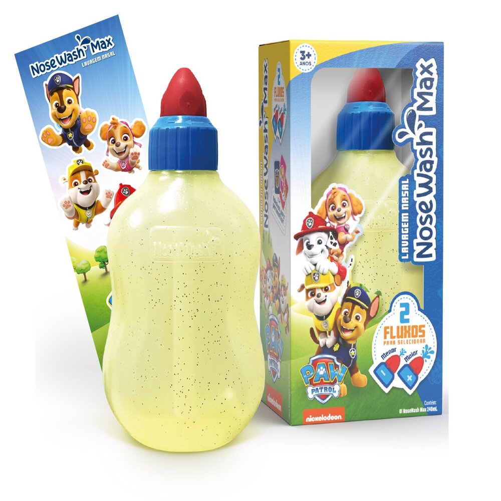 Dispositivo para Lavagem Nasal NoseWash Infantil Patrulha Canina 240ml - Farmácias São João