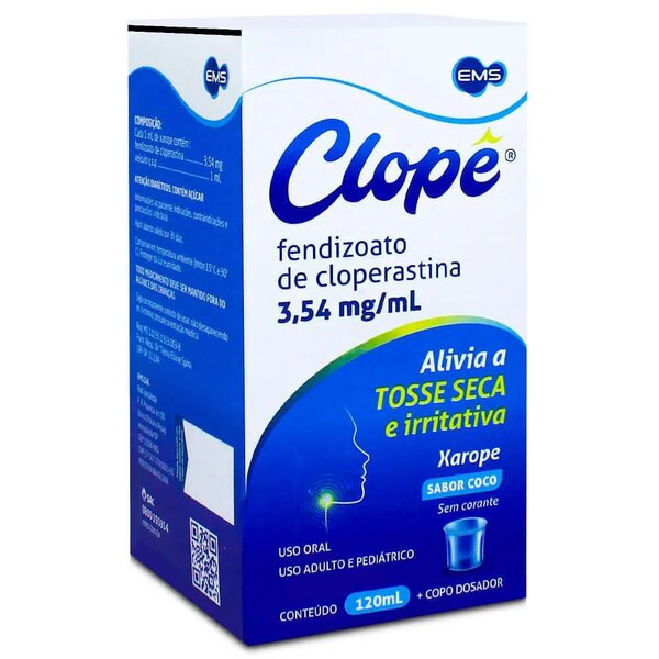 Xarope Clope 120ml EMS - Farmácia São João